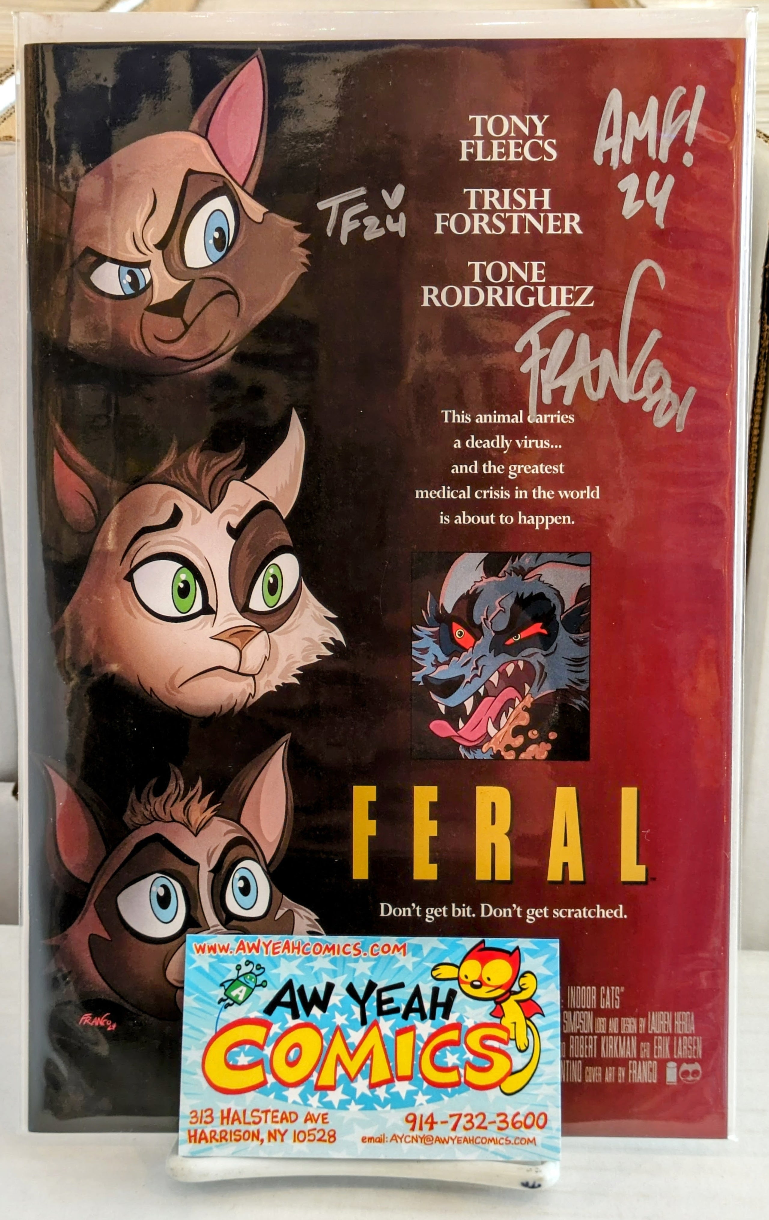 Feral #1 - Variant and EXCLUSIVE COVERS! Signed by Fleecs, Forstner and Franco! | Aw Yeah Comics ...